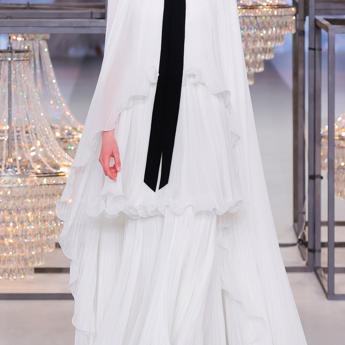 Menor Model Dress With A Cape & Loop by ISABEL SANCHIS – Elilhaam